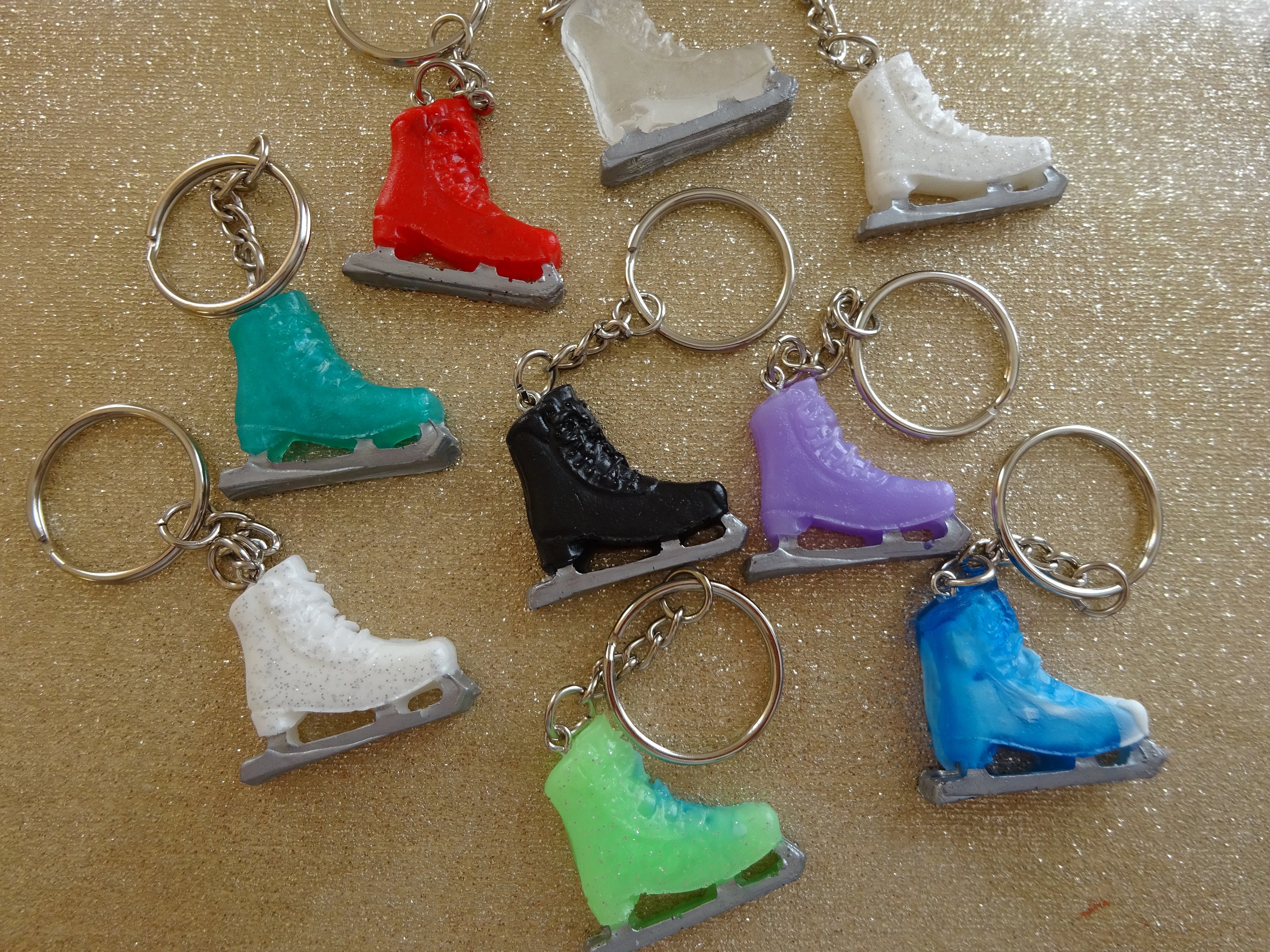 Epoxy Resin Ice Skating Shoe Keychain for an Ice Skate Lovers - Etsy