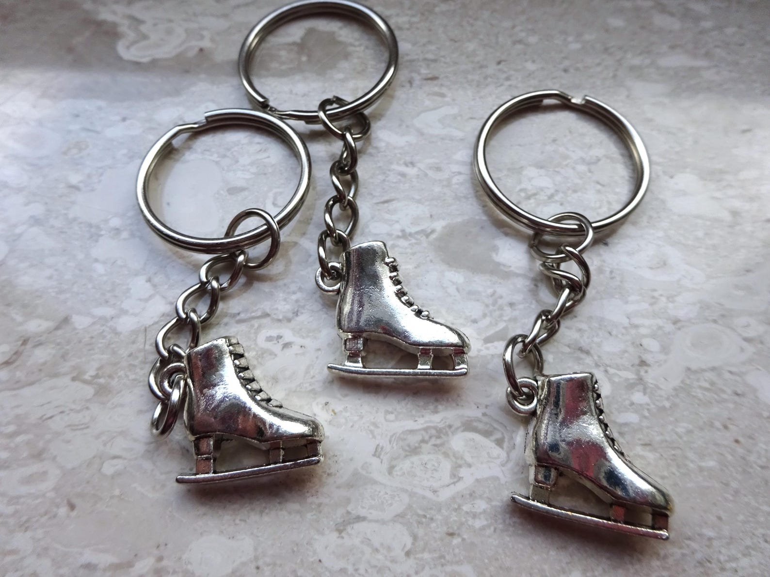 3 Pcs. Ice Skating Shoe Keychain for an Ice Skate Fan / Figure Skating ...
