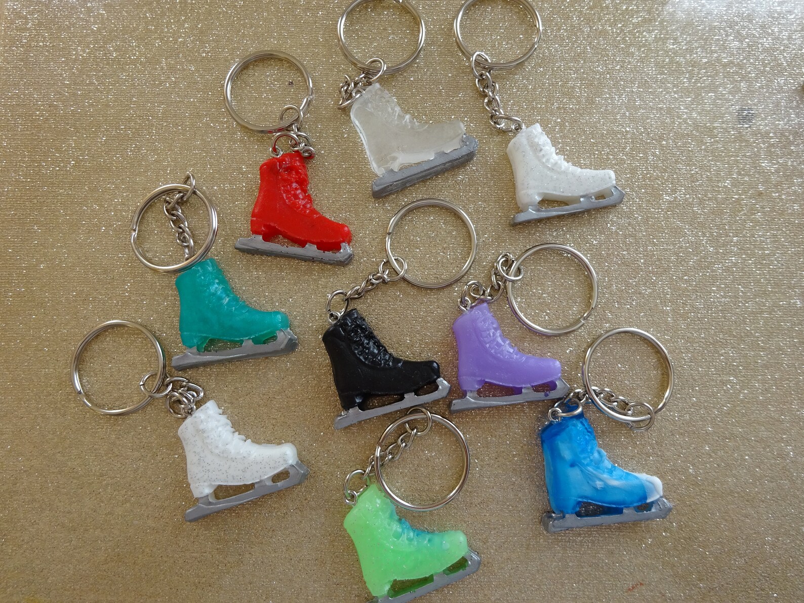Epoxy Resin Ice Skating Shoe Keychain for an Ice Skate Lovers - Etsy