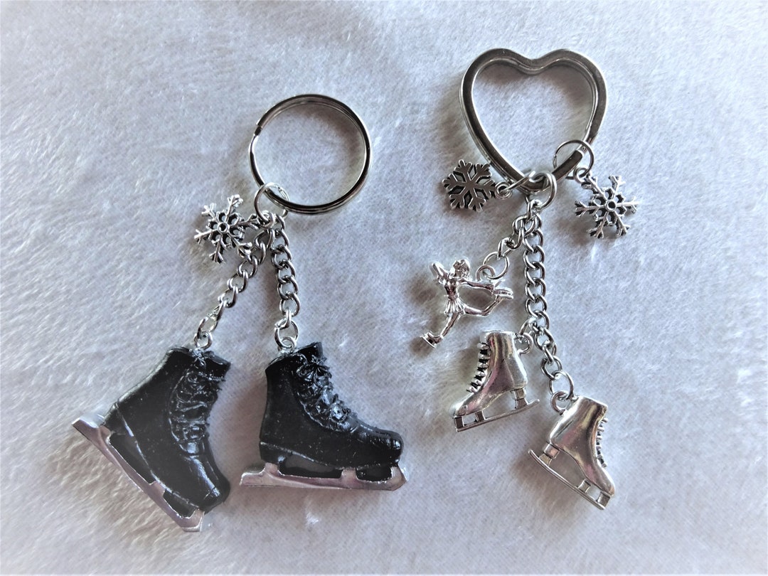 Ice Skating Shoe Keychain for an Ice Skate Fan - Etsy