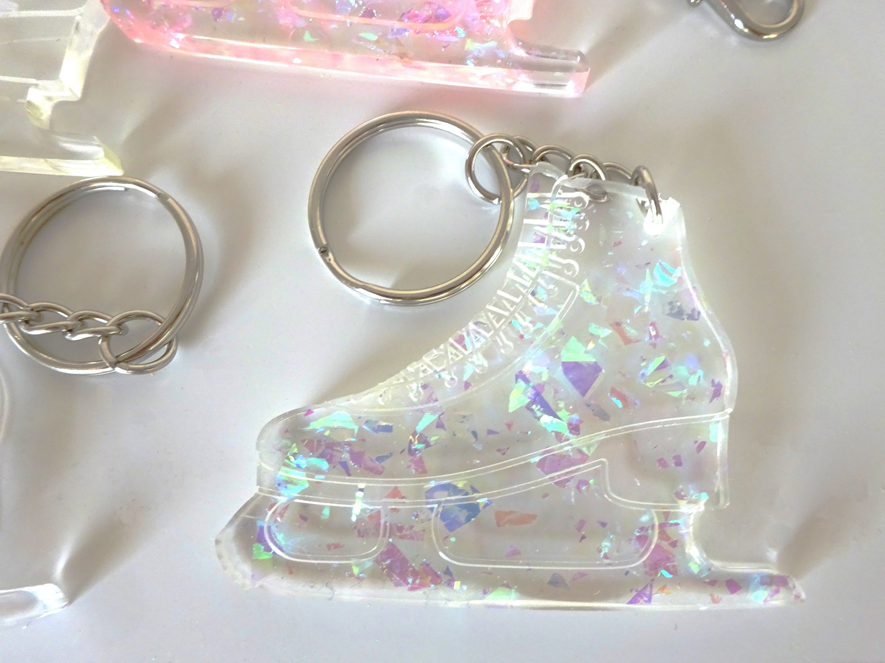 Clubs Bulk Order Epoxy Resin Big Ice Skating Shoe Keychain / - Etsy