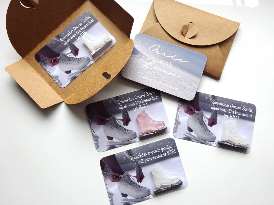 Pocket Hug/ Ice Skate Gift Envelope for Figure Skating Enthusiasts ...