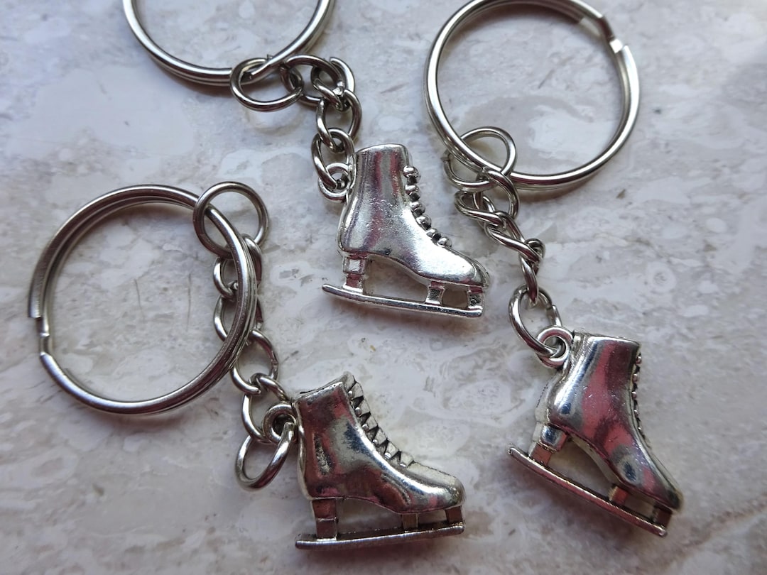 3 Pcs. Ice Skating Shoe Keychain for an Ice Skate Fan / Figure Skating ...