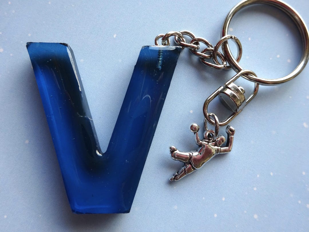 Handball - Epoxy Resin Letter Keychain | Sports Bag Tag | Handball Gift ...
