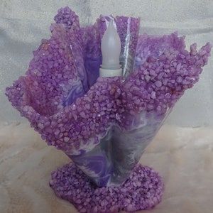 Handmade Epoxy Resin Sculpture With Led Candle Light...romantic, Safe ...