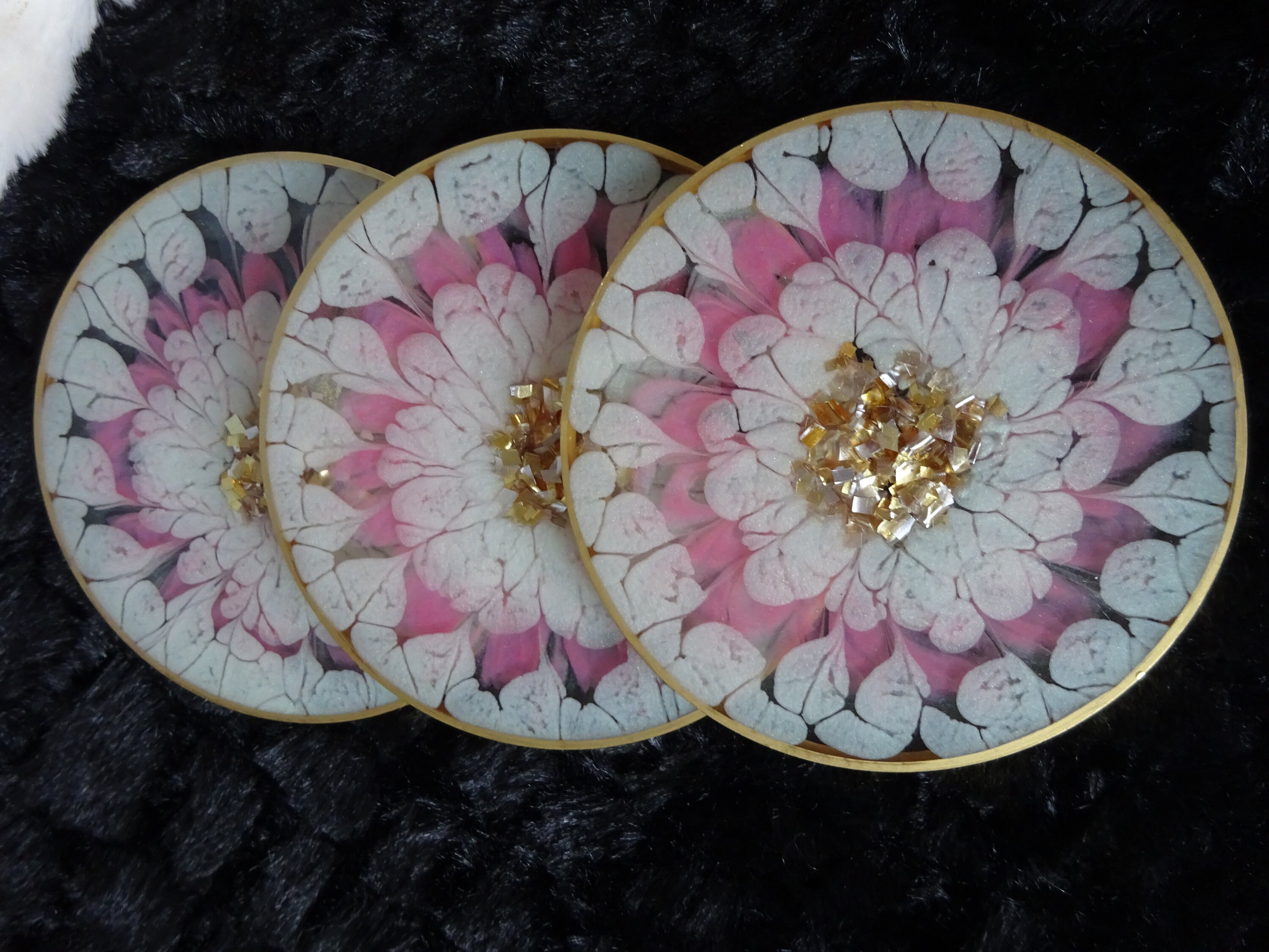 Handmade Flower Epoxy Resin Coasters / Home Deco - Etsy UK