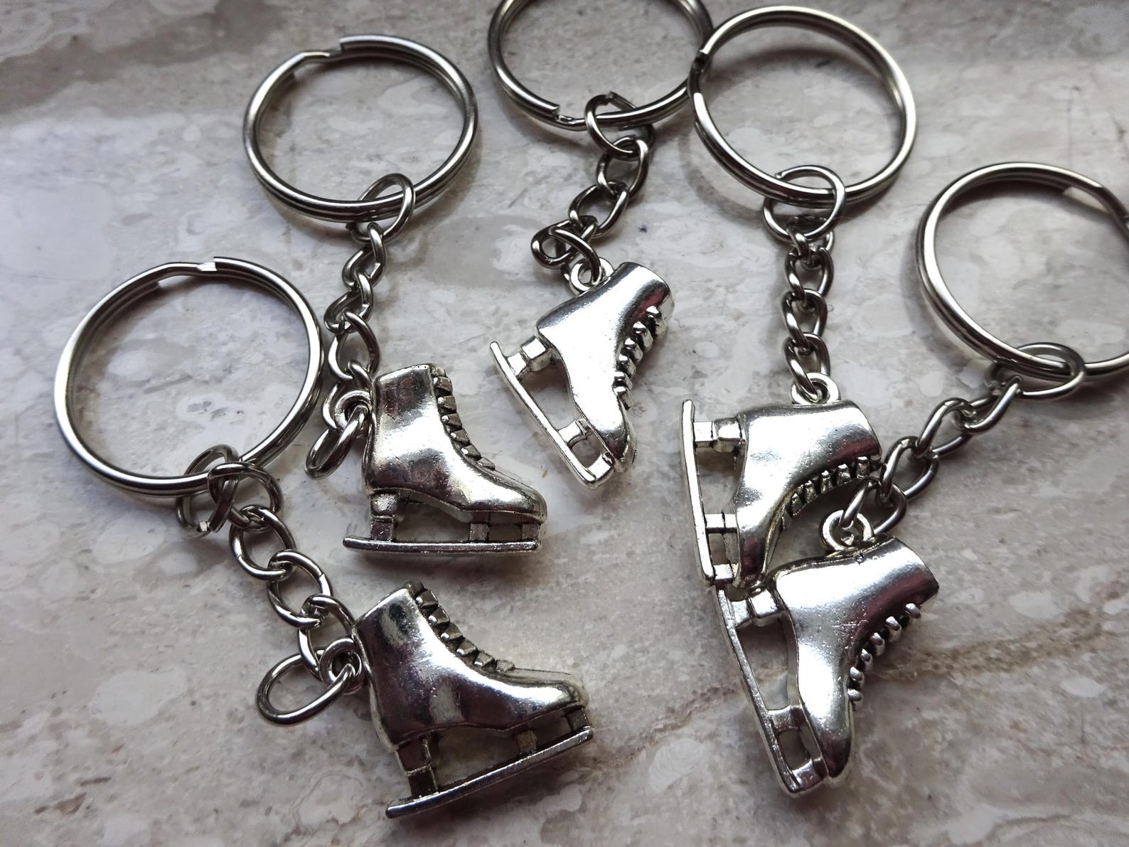 3 Pcs. Ice Skating Shoe Keychain for an Ice Skate Fan / Figure Skating ...