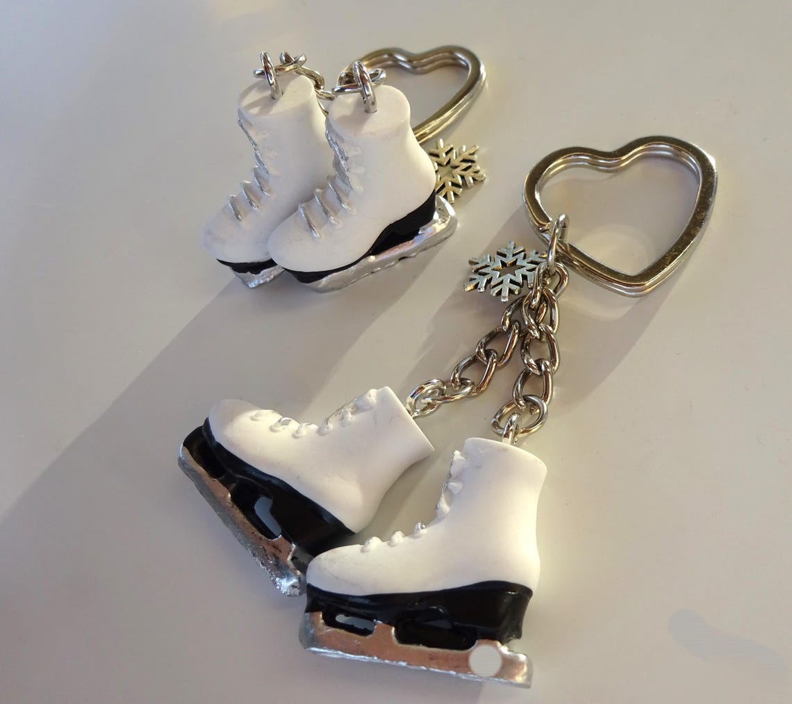 Ice Skate Keychain – Gift for Ice Skater – Bag Charm – Figure Skating ...