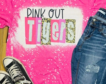 Pink Out Tigers Svg - Etsy