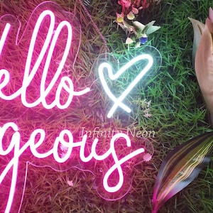 Hello Gorgeous Neon Sign,neon Sign Bedroom,neon Lights,neon Night Light ...
