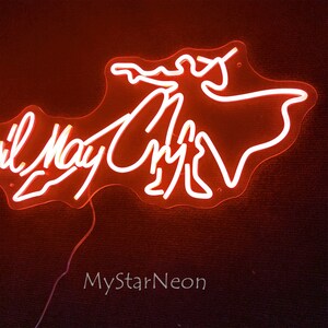 Devil May Cry Neon Sign, DMC Video Game Room Wall Decor, Gaming Neon ...