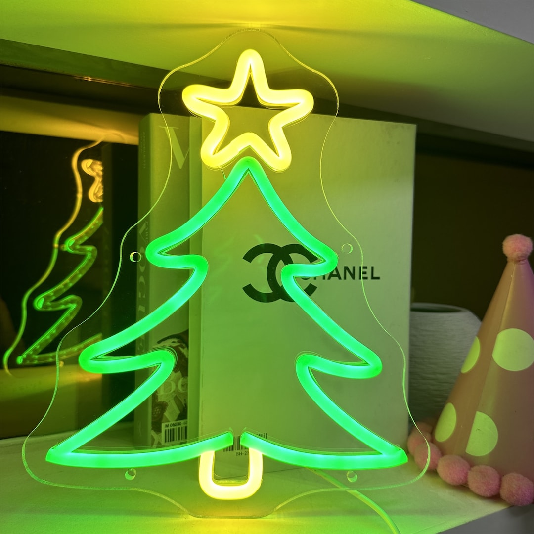 Christmas Tree Neon Sign, Custom Christmas Neon Light, Christmas Decor ...