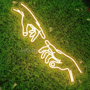 Hands of God Neon Sign,neon Sign Anime,anime Neon Sign,led Neon Lights ...