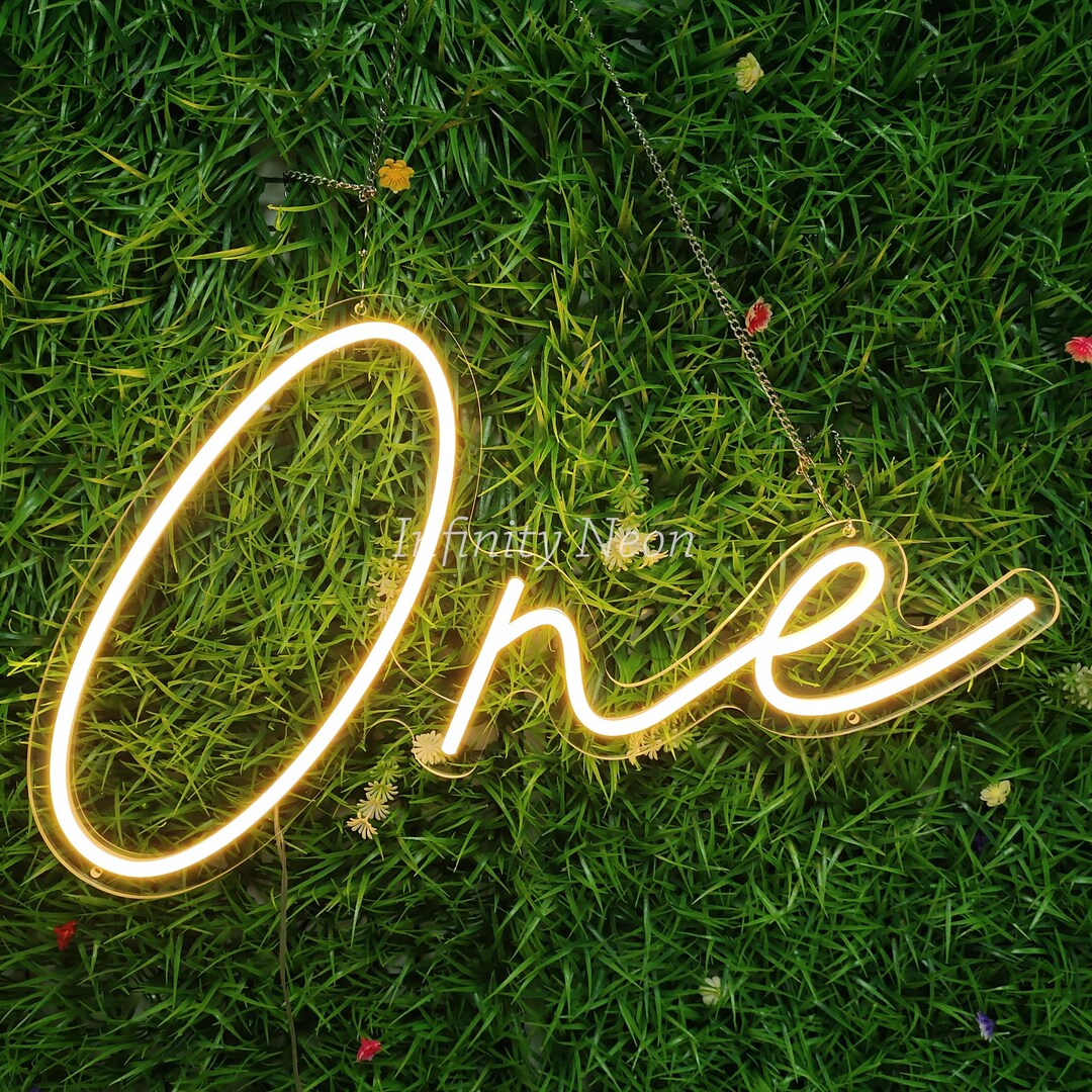 Wedding Neon Sign, Custom One Neon Sign, Neon Sign, Neon Sign Custom ...