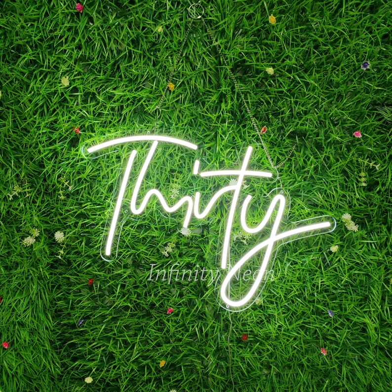 Thirty Neon Sign/custom Neon Sign/neon for Wall Hanging - Etsy