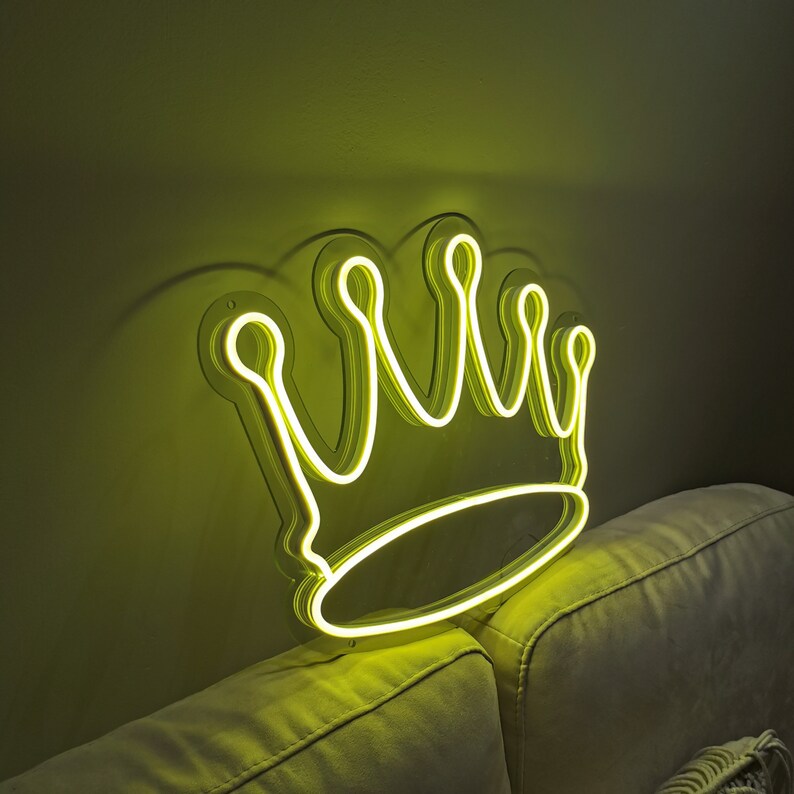 Crown Neon Sign Wedding Custom Neon Sign Flex Led Neon Light - Etsy