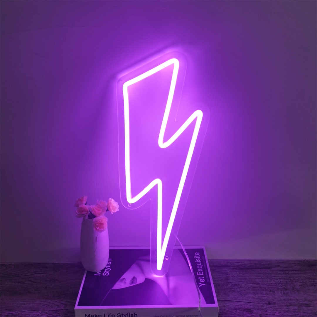 Lightning Bolt Neon Sign, Weather Neon Sign,led Thunder Neon Light ...