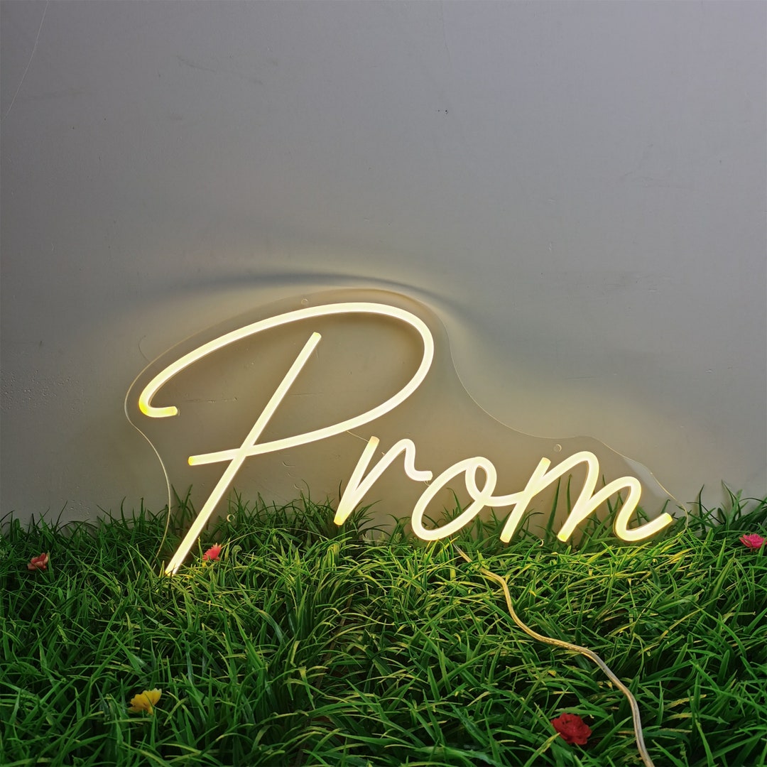 Prom Neon Sign, Custom Neon Sign, Bar Party Decor, Home Prom Neon Sign ...