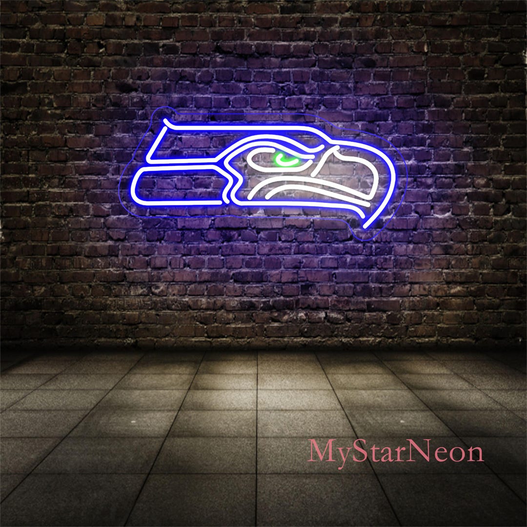 Sports Football Neon Light ,custom Seattle Seahawks Football LED Neon ...