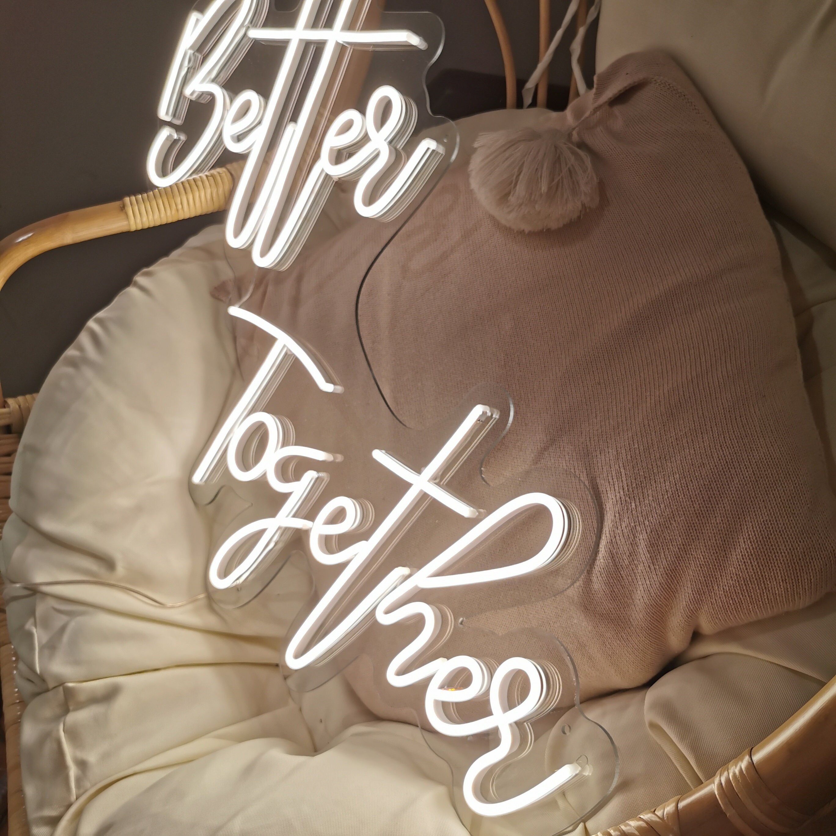Better Together Neon Sign/custom Neon Sign/neon Sign/handmade Neon Sign ...