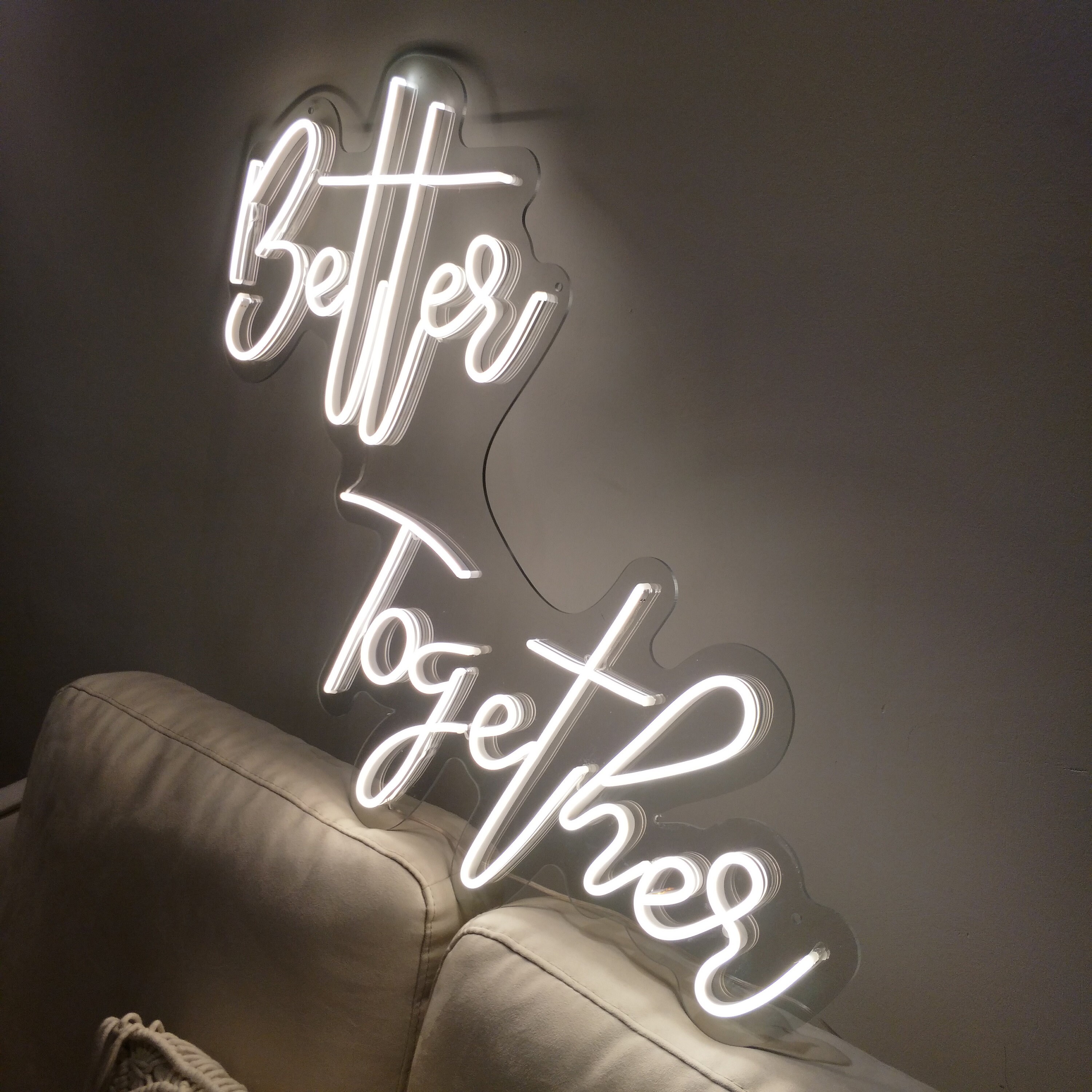 Better Together Neon Sign/custom Neon Sign/neon Sign/handmade Neon Sign ...