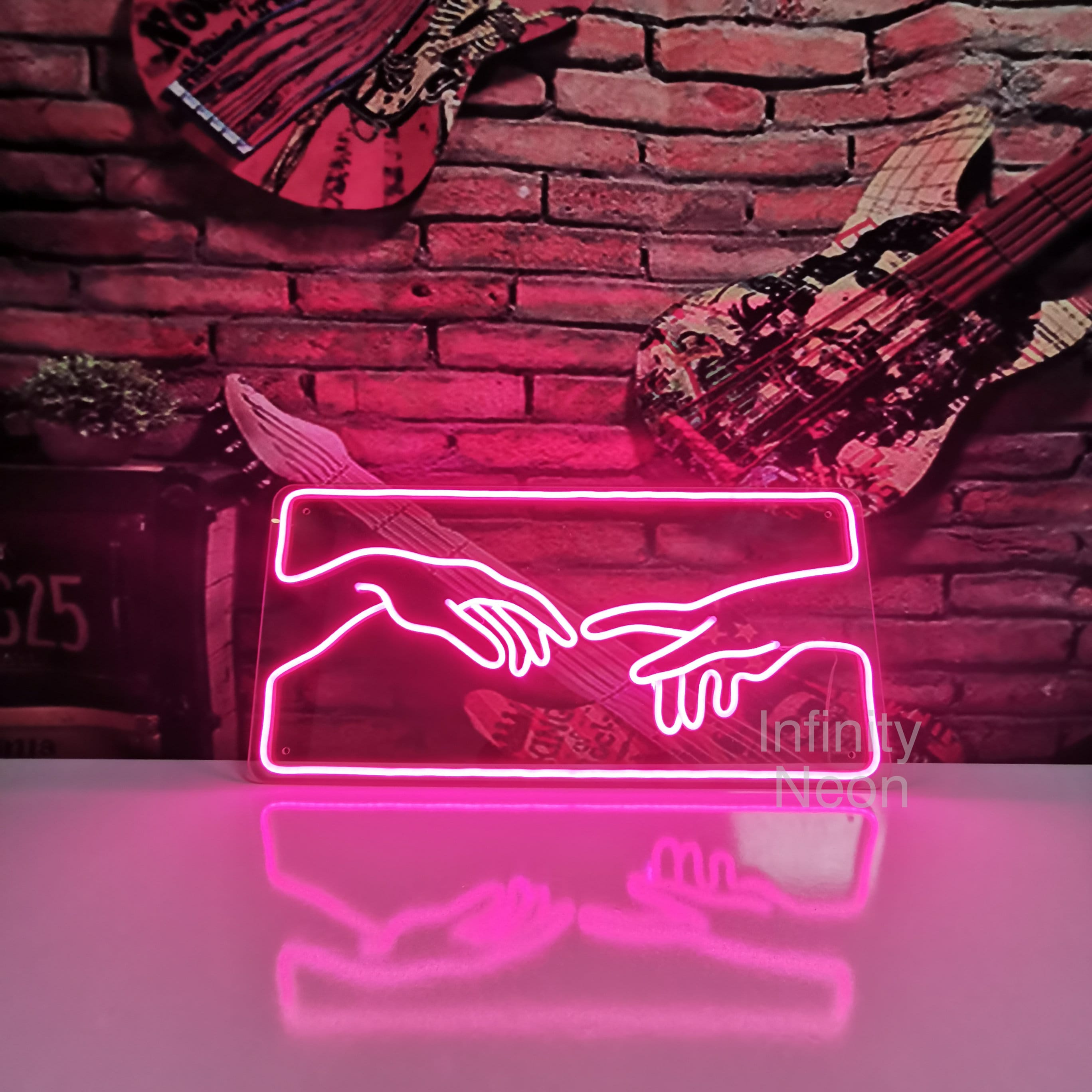 Hands of God Neon Sign/custom Neon Sign/ Handmade Neon Sign/ | Etsy