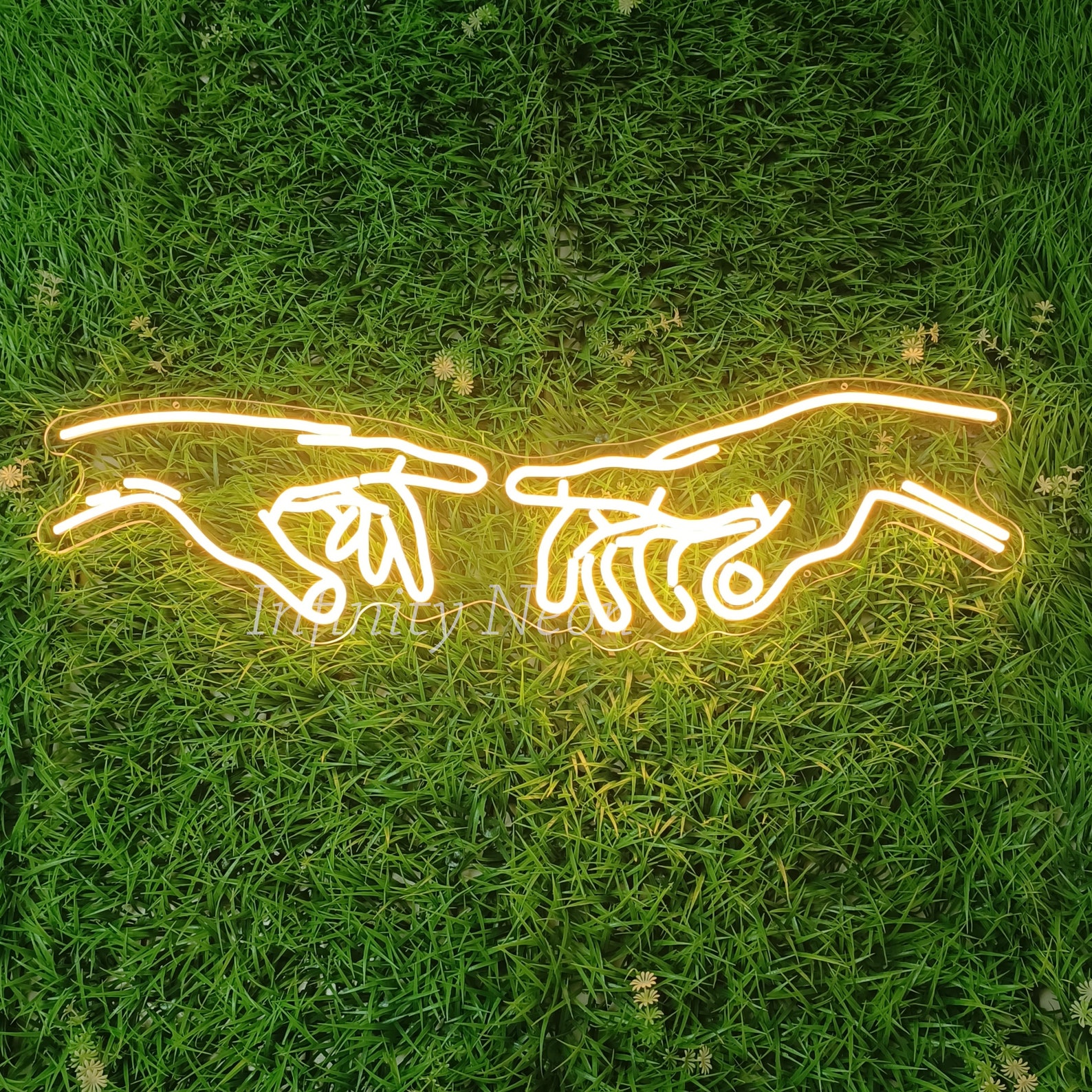 Hands of God Neon Signneon Sign Animeanime Neon Signled - Etsy