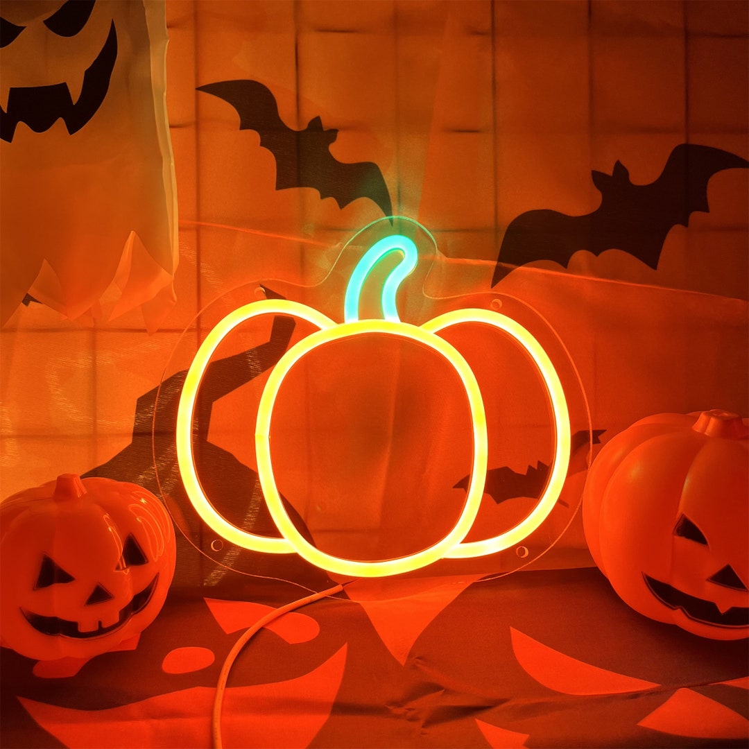 Pumpkin Neon Sign, Halloween Neon Sign ,pumpkin LED Light ,halloween ...