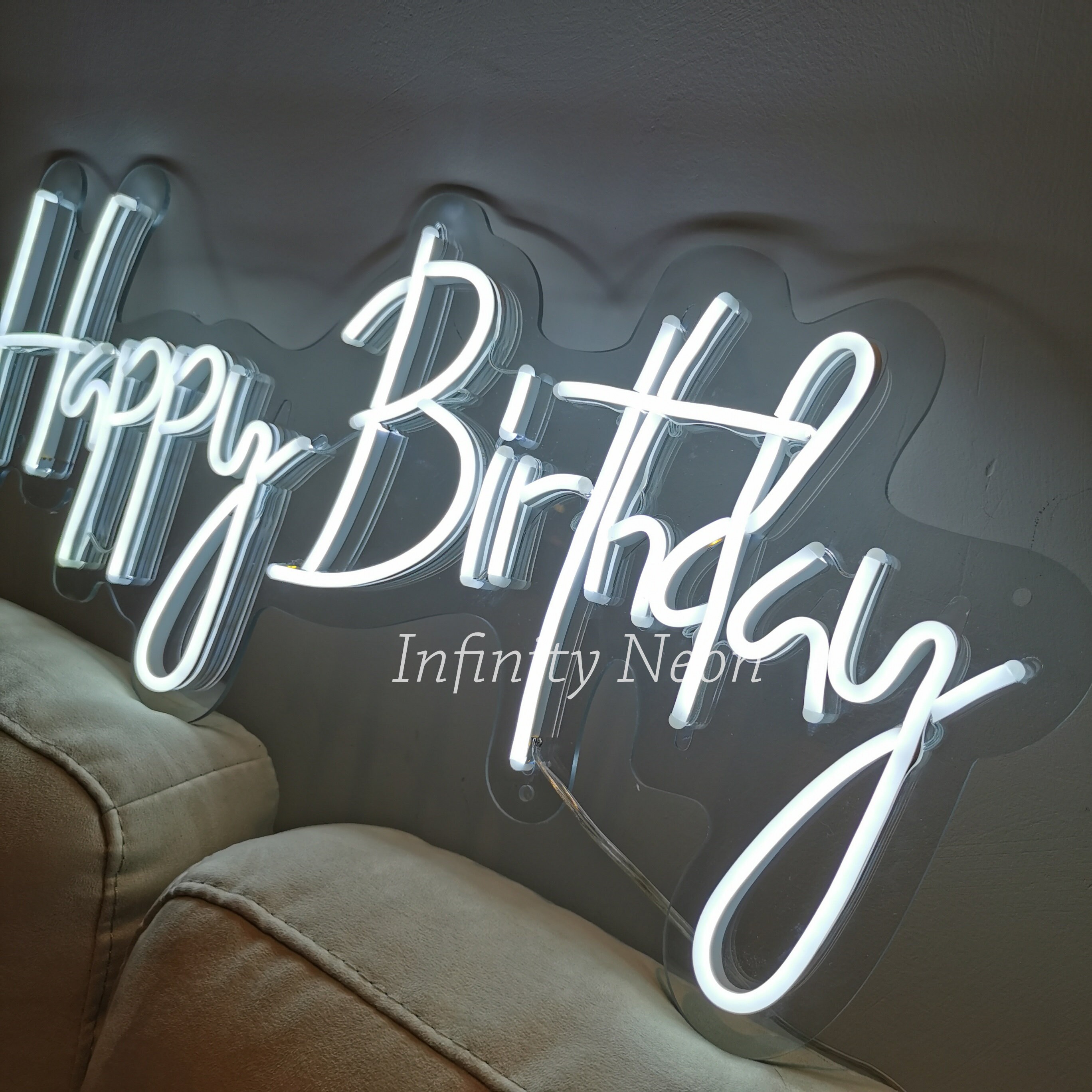 Custom Happy Birthday Neon Sign Bar Sign Party Neon Led Neon Light ...