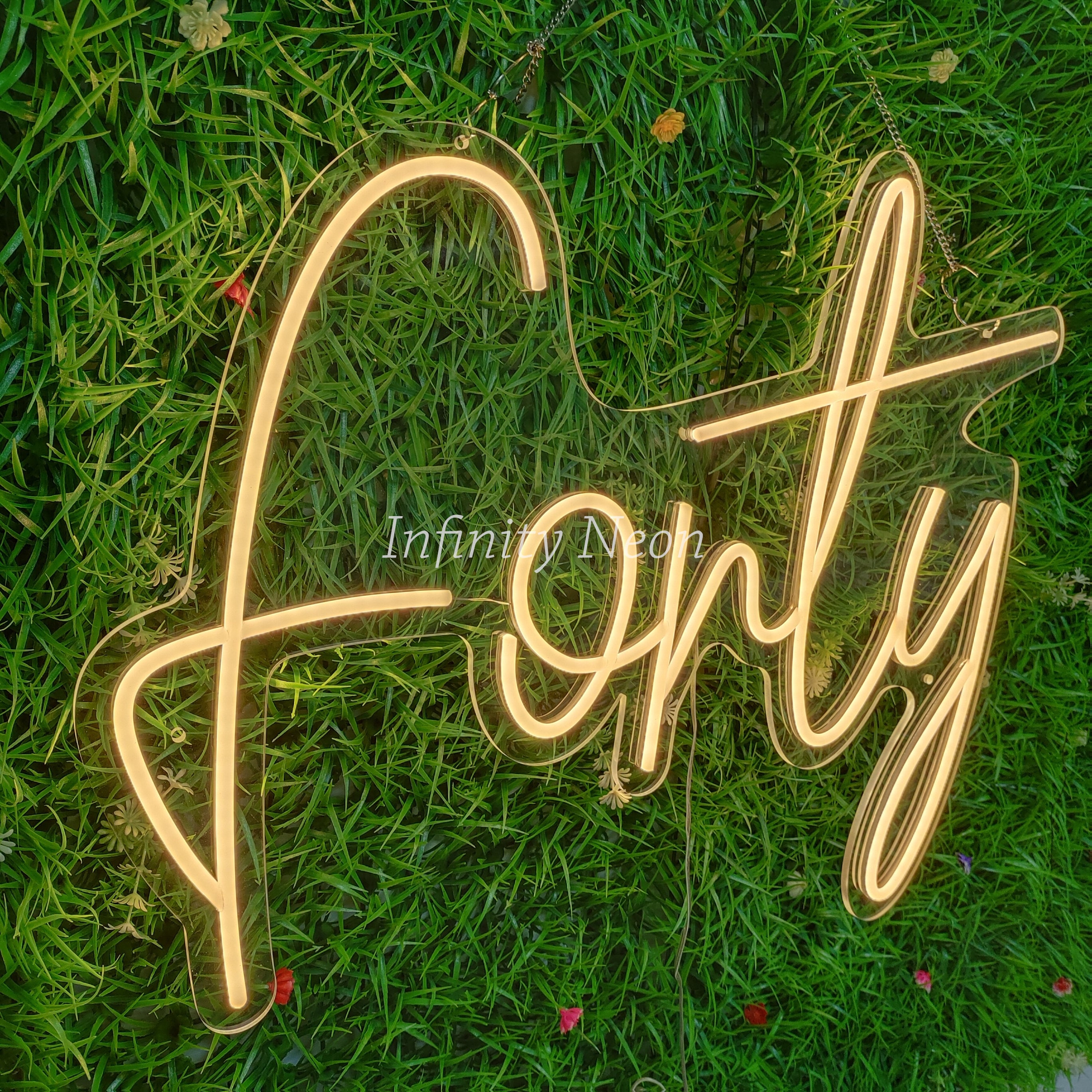 Custom Forty Neon Sign /customized Neon Sign /neon Light Sign | Etsy