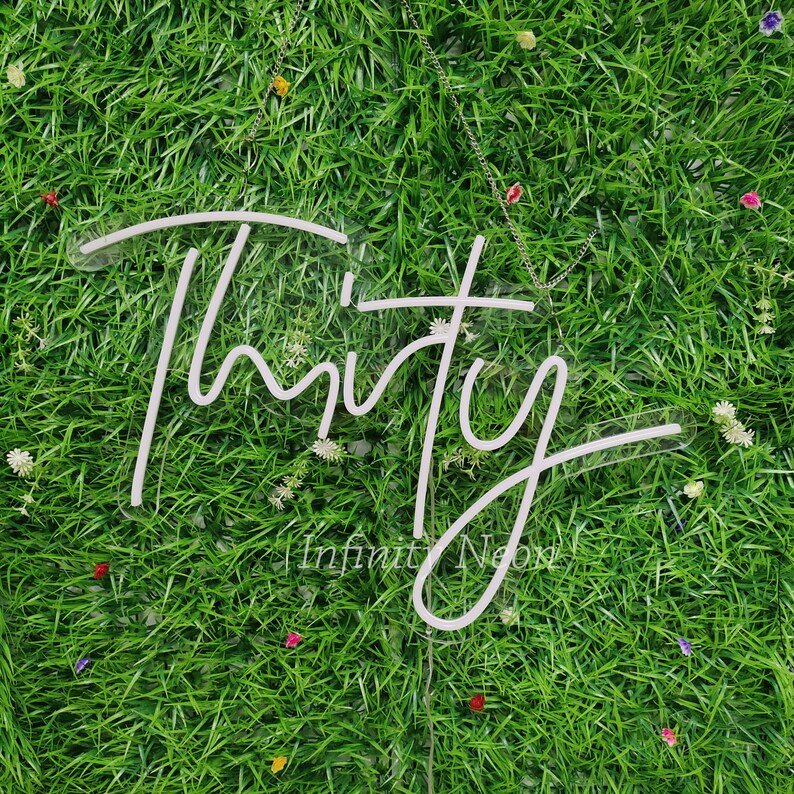 Thirty Neon Sign/custom Neon Sign/neon for Wall Hanging | Etsy