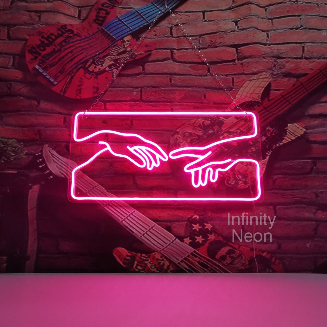 Hands of God Neon Sign/custom Neon Sign/ Handmade Neon Sign/ | Etsy