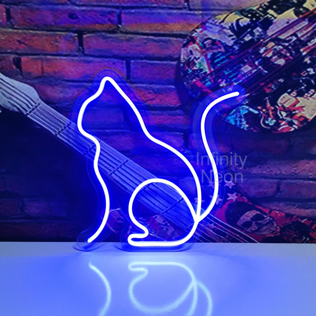 Custom Neon Sign Cat Neon Sign Custom Wedding Neon Sign Led Custom ...