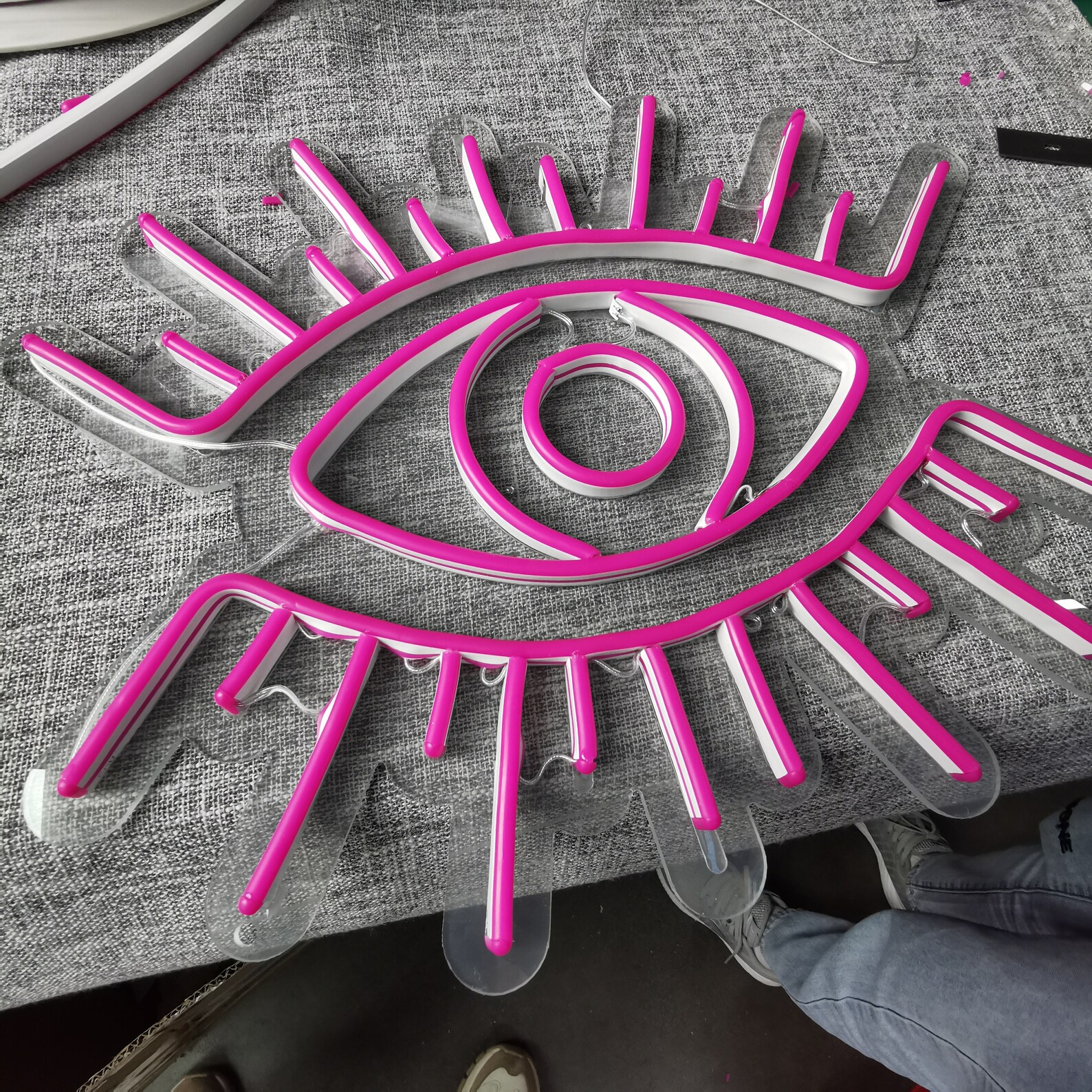 Ojos letrero de neón / neón para decoración colgante de pared - Etsy España