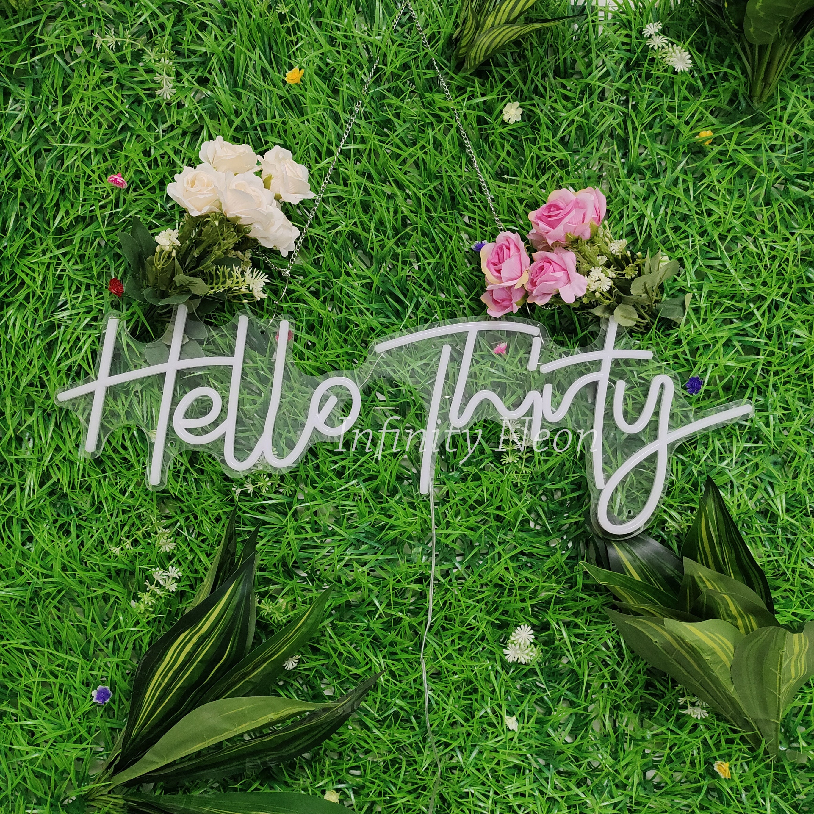 Custom Neon Sign Hello Thirty Neon Sign Custom Wedding Neon | Etsy