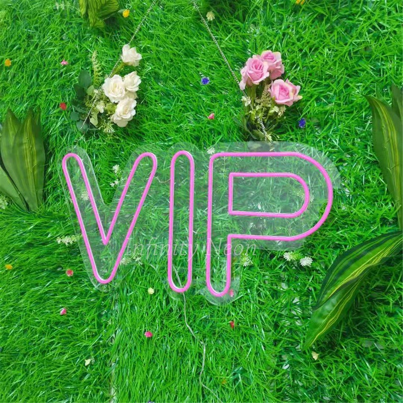 VIP Neon SignNeon SignAnime Neon SignLed Neon Lights Decor | Etsy