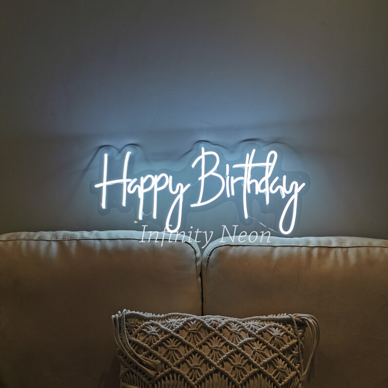 Custom Happy Birthday Neon Sign Bar Sign Party Neon Led Neon Light ...