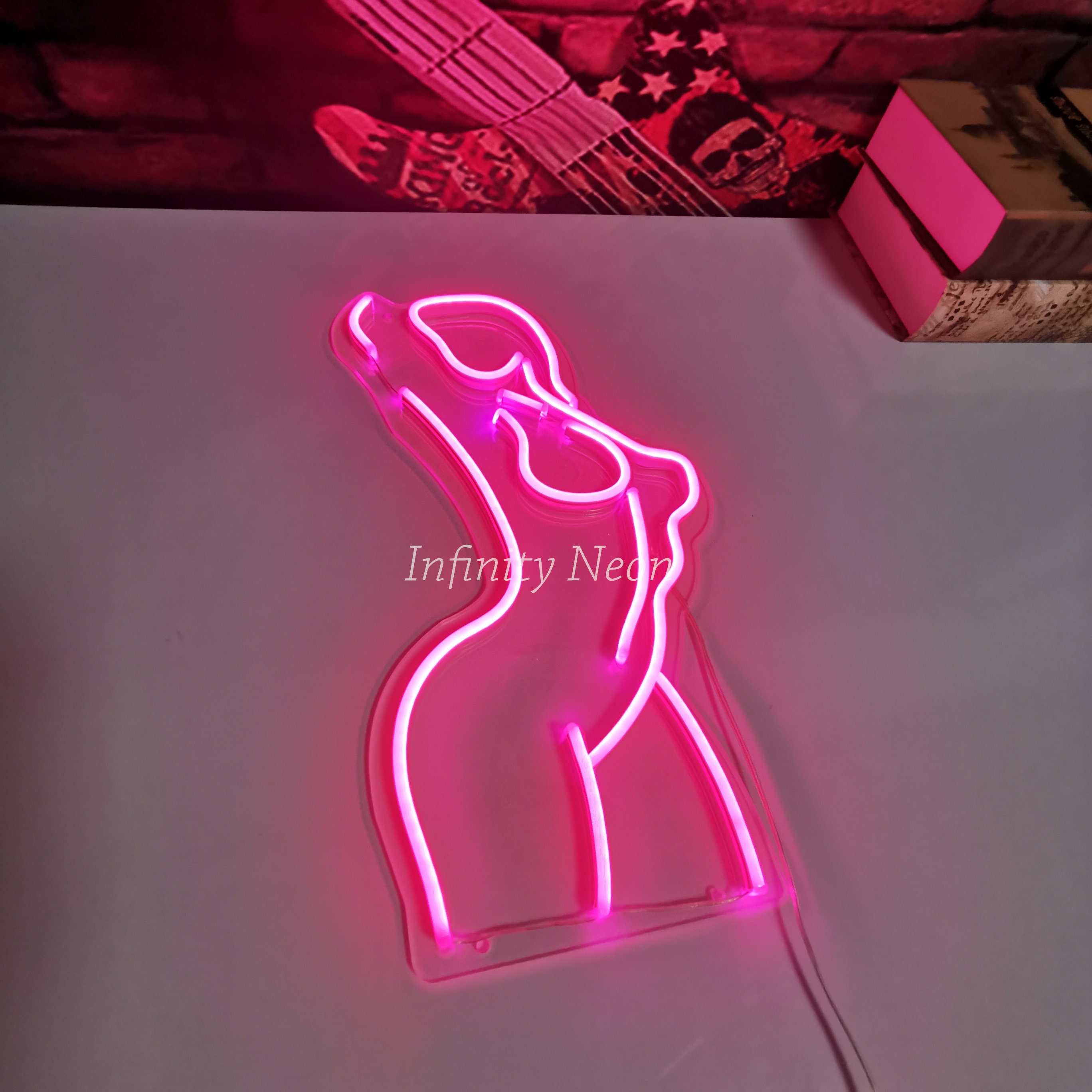 Custom Neon Sign Girl Body Sexy Lady Back Neon Sign Flex Led Etsy
