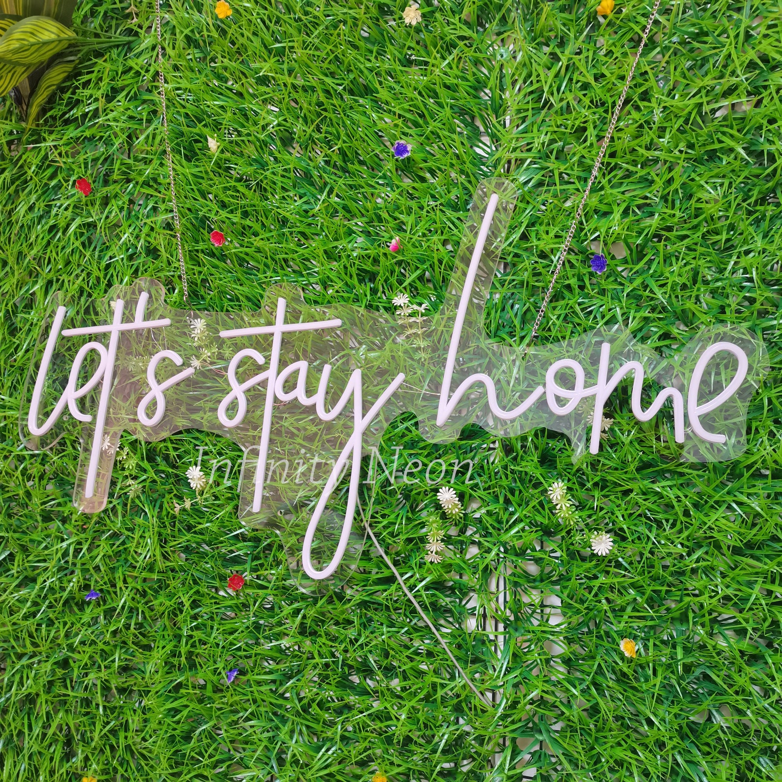 Lets Stay Home Neon Sign/custom Neon Sign/neon for Wall - Etsy