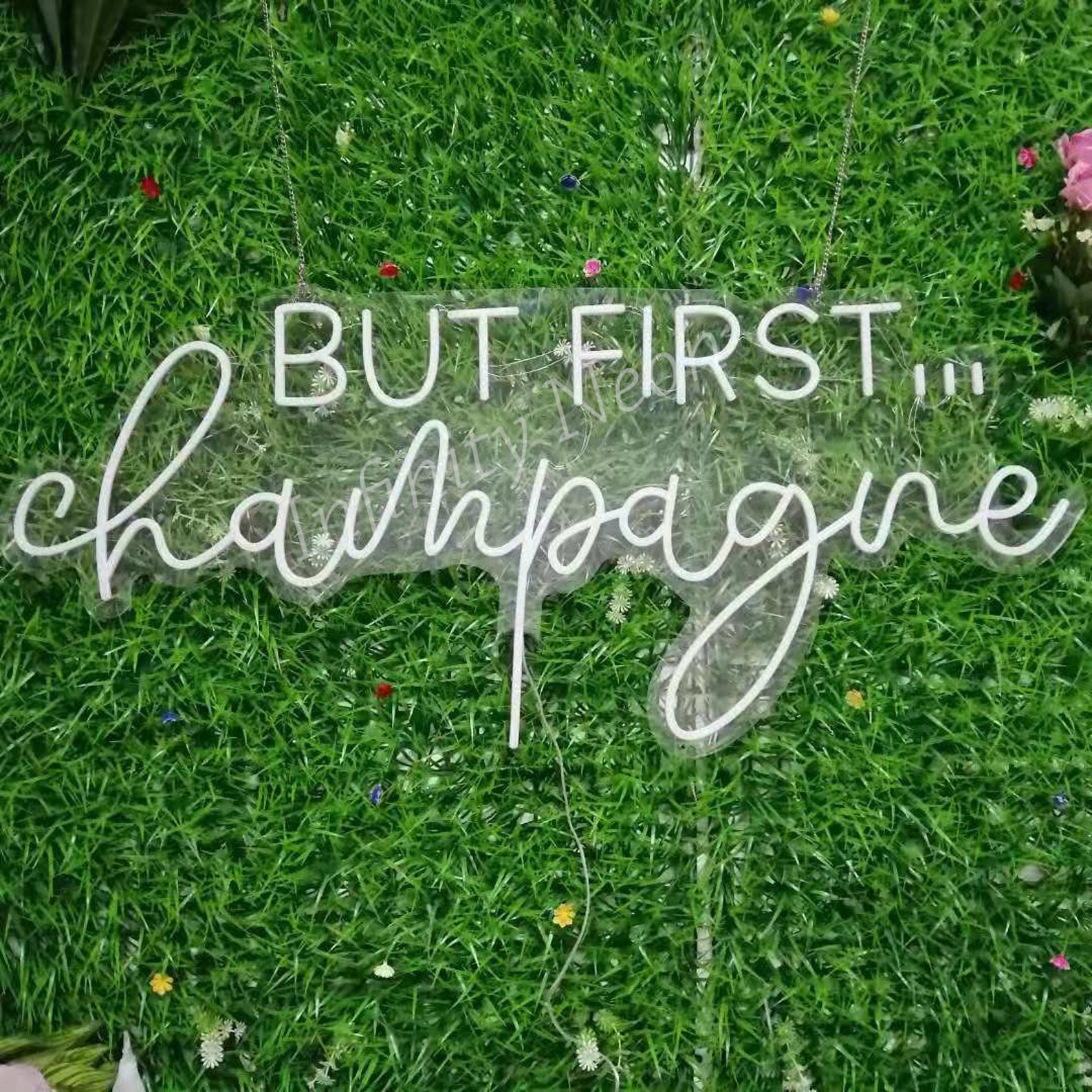 BUT FIRST Champagne Neon Sign / Custom Neon Sign/ Custom - Etsy