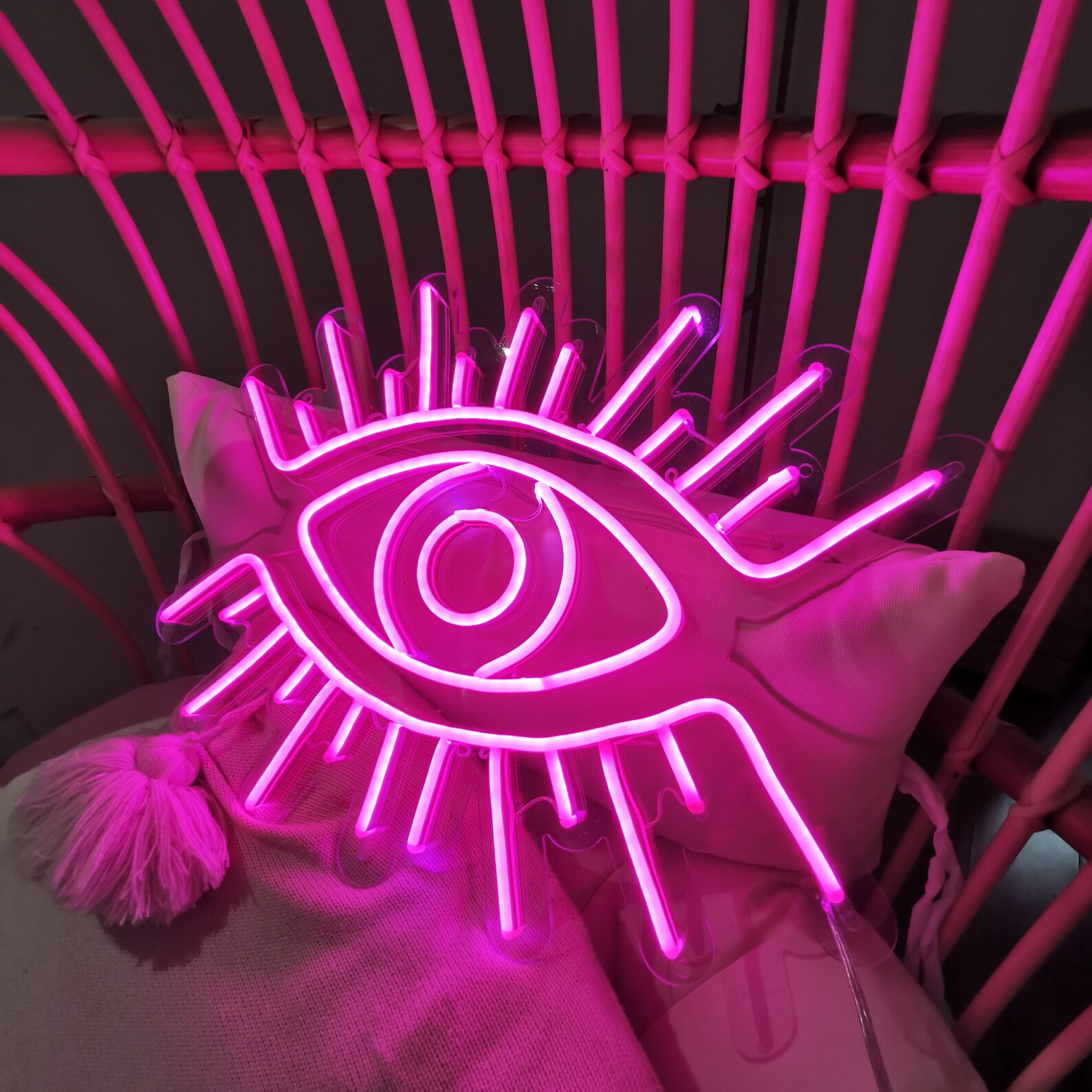 Ojos letrero de neón / neón para decoración colgante de pared | Etsy