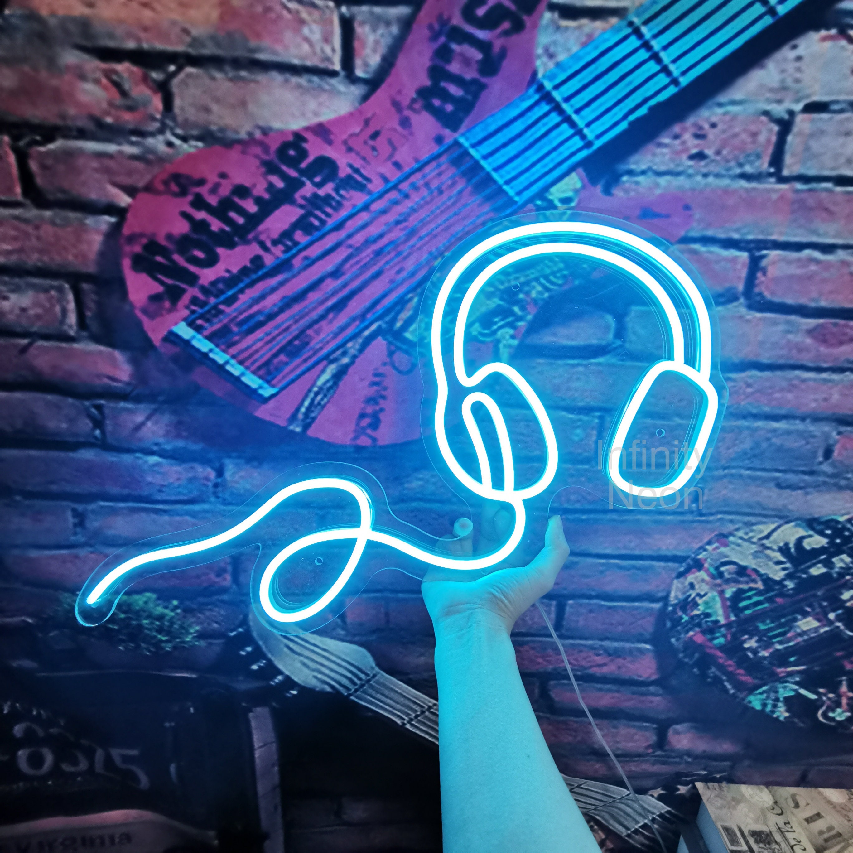 Headset Neon Sign/ Custom Neon Sign/ Custom Wedding Neon Sign/ Neon ...