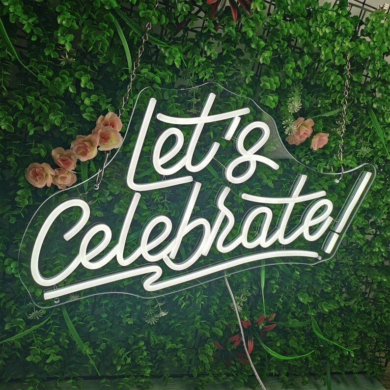 Let's Celebrate Neon Sign ,custom Celebrate Party Neon Sign ,wedding ...
