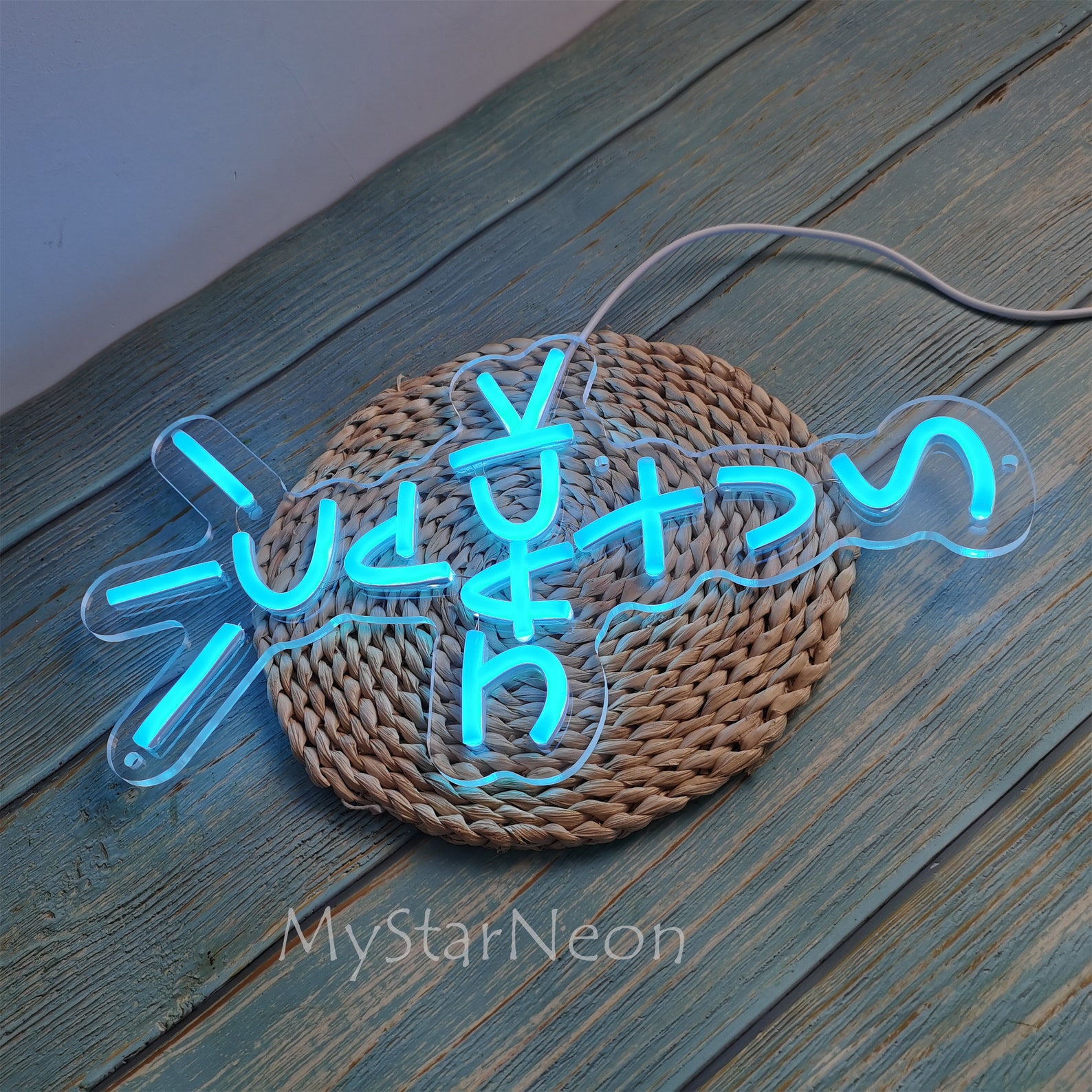 Cactus Jack Neon Sign, Cool White Letter Neon Sign, Wall Art Neon Room ...