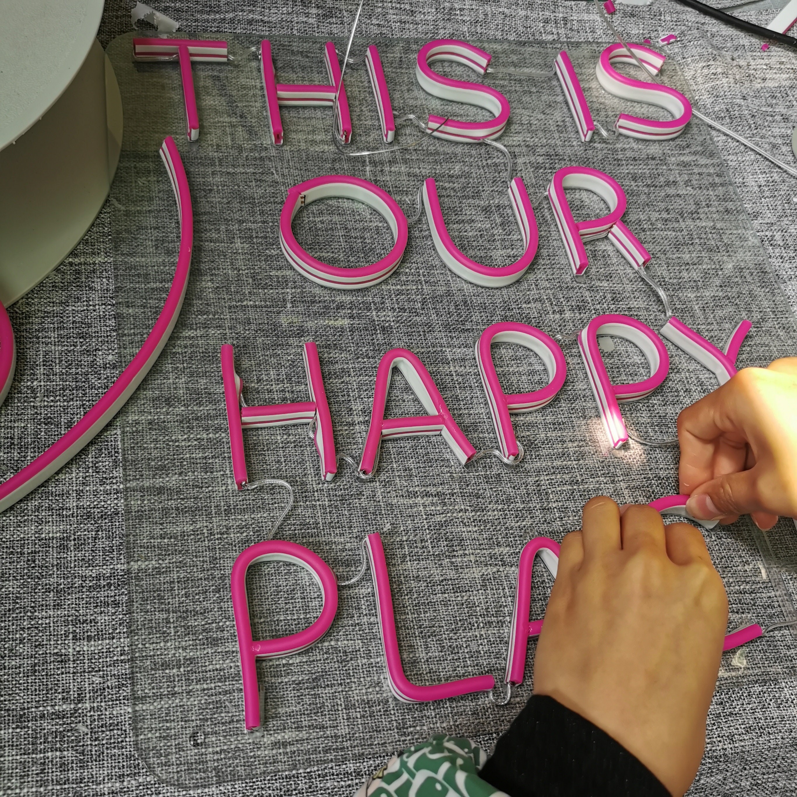 This Is Our Happy Place Neon Sign Custom Name Neon Sign LED | Etsy