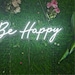 Neon Sign Be Happy ,neon Sign Bedroom,neon Lights,neon Night Light,led ...
