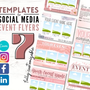 Social Media Event Flyer Template - Etsy