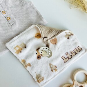 Personalized Baby Lovey for Newborn Pacifier Holder Blanket With Custom ...