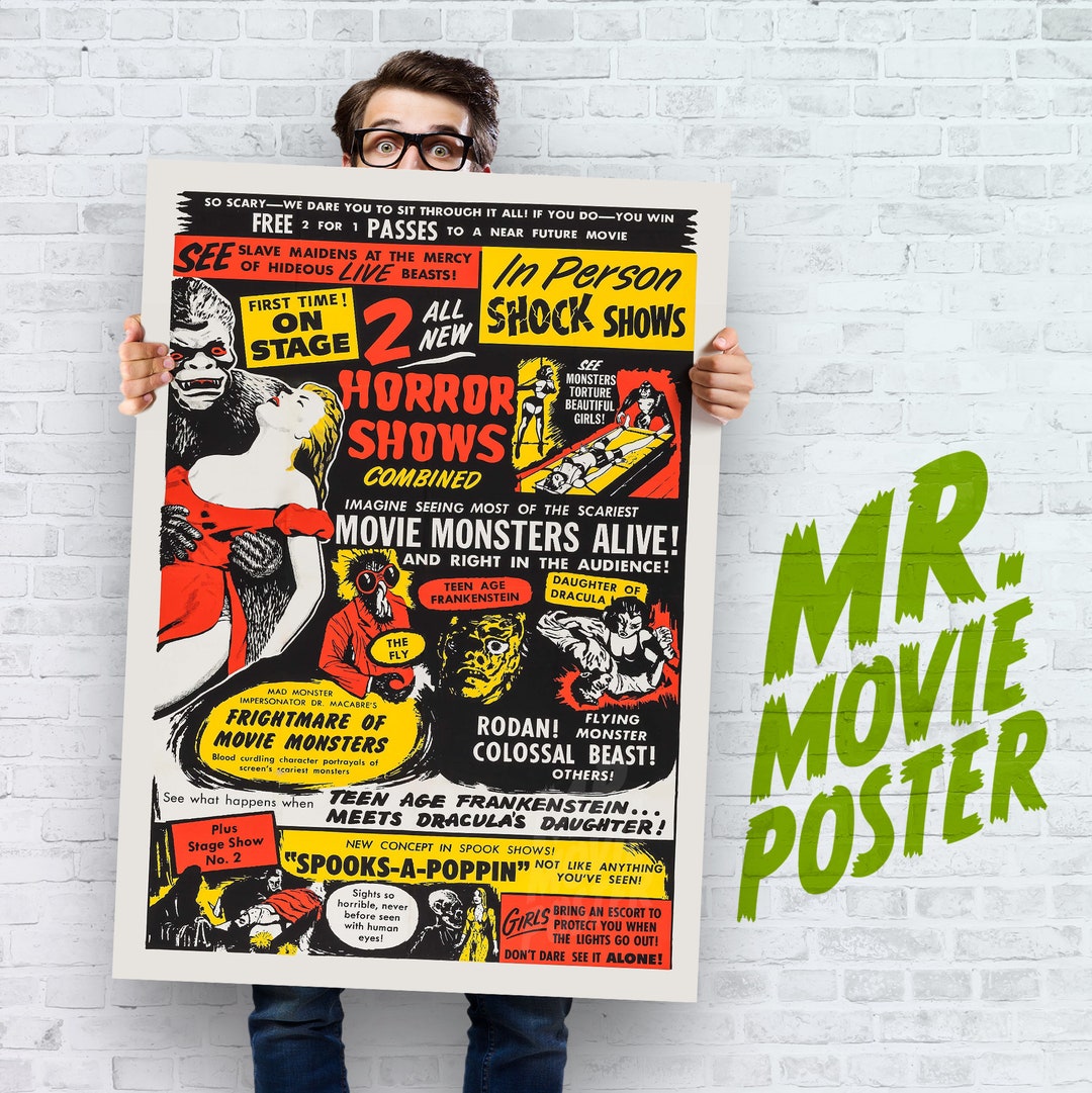Movie Monster Horror Show Poster dr. Macabres Frightmare High-quality ...