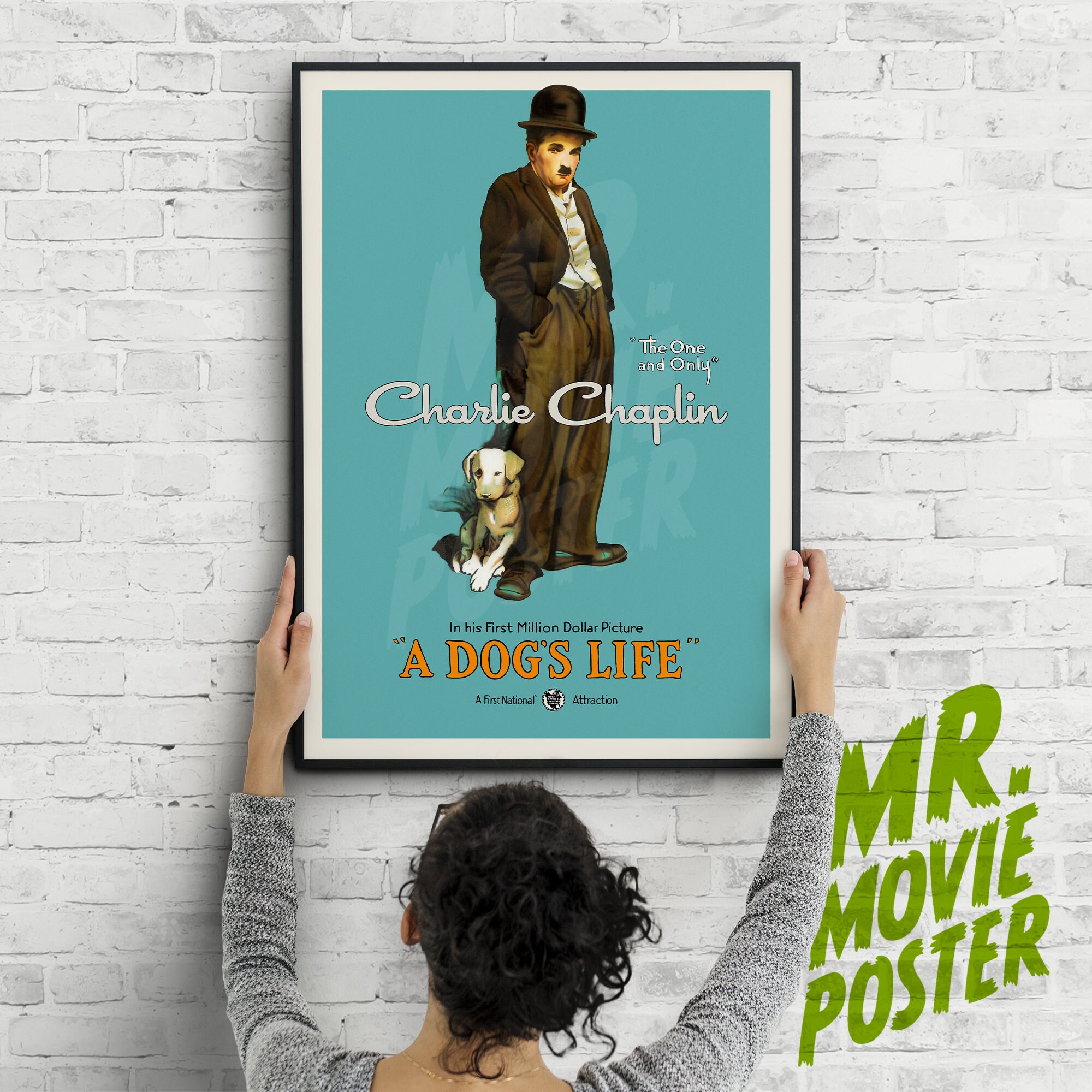 Charlie Chaplin Movie Poster a Dog's Life - Etsy